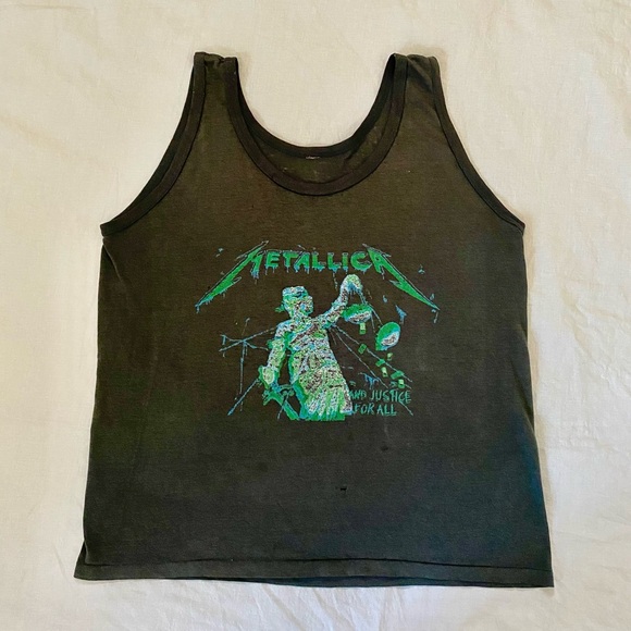 Vintage | Shirts | Vintage Metallica Distressed Tank | Poshmark